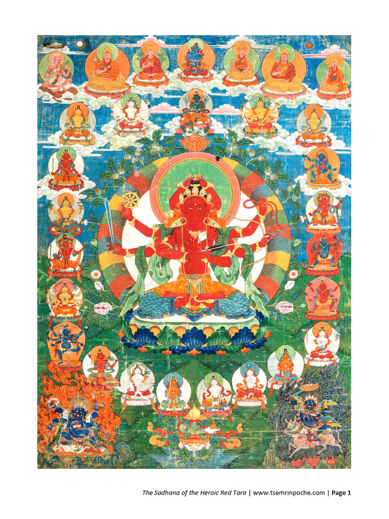 The Sadhana of The Heroic Red Tara | PDF | Indian Religions | Schools ...