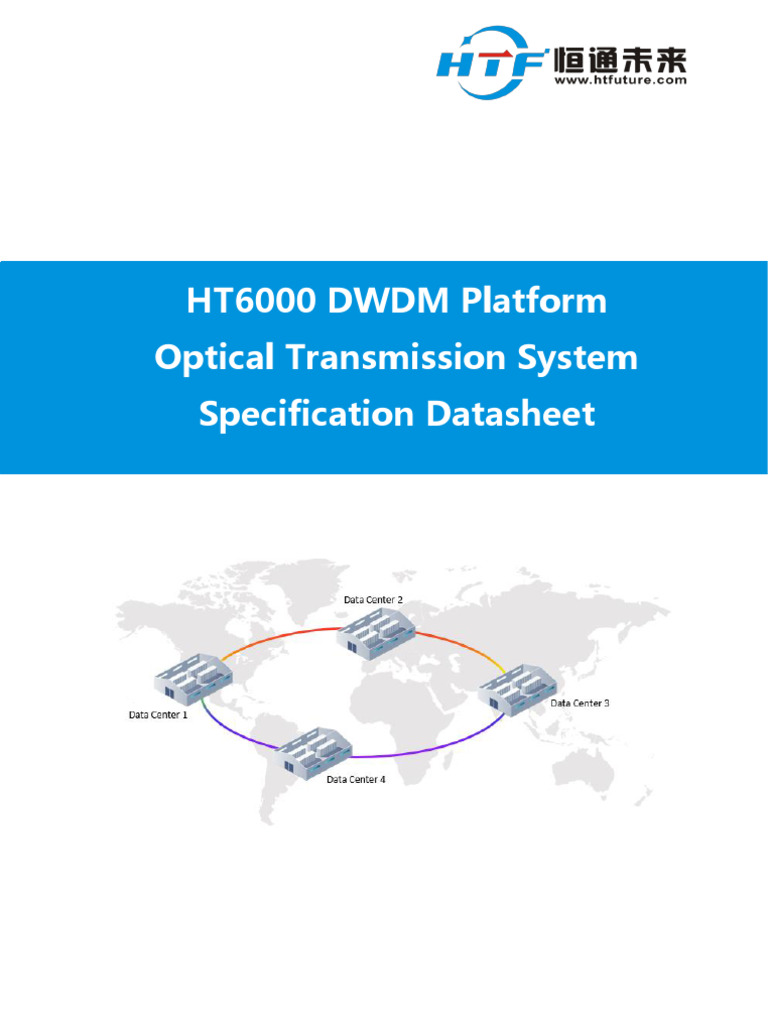 HTF-HT6000 DWDM Optical Transmission System | PDF | Wavelength Division ...