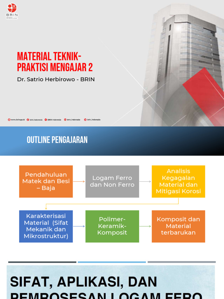 Kuliah 2 Logam Ferro Dan Non Ferro | PDF | Steel | Heat Treating