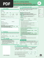 Isle of Man DL1 Driving Licence Application | PDF | Fine (Penalty ...
