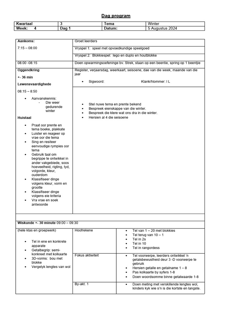 Dag 1 Winter 2024 | PDF