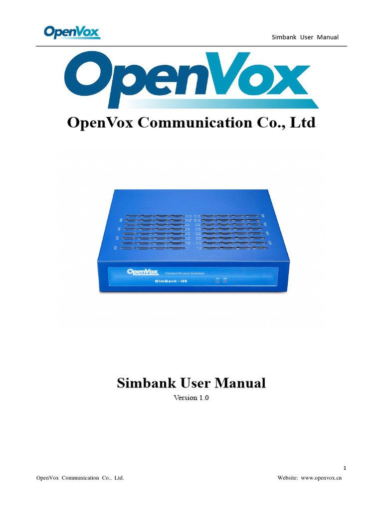 Simbank User Manual | PDF | Computer Network | Ip Address