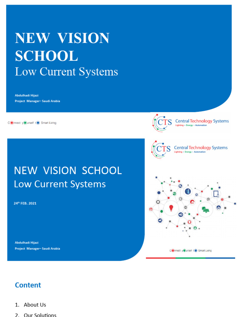 New Vision School Low Current Systems | PDF | Dubai | Riyadh