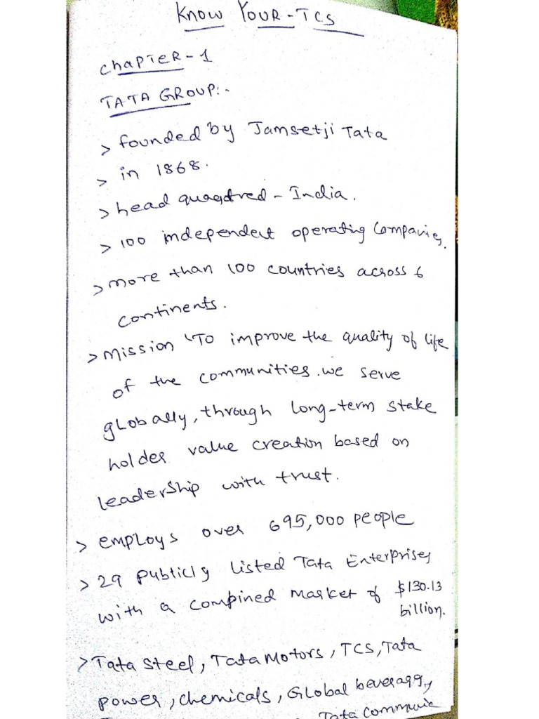 Tcs Xplore Notes Pdf