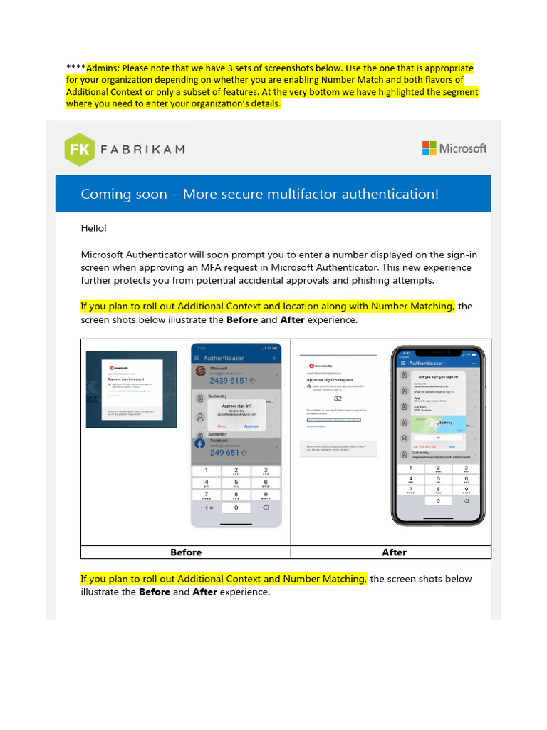 MFA Number Match - End Users | PDF
