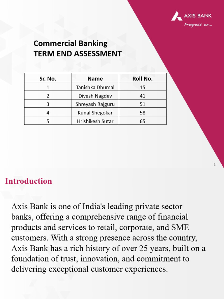Axis Bank Income Analysis Report | PDF | Banks | Interest