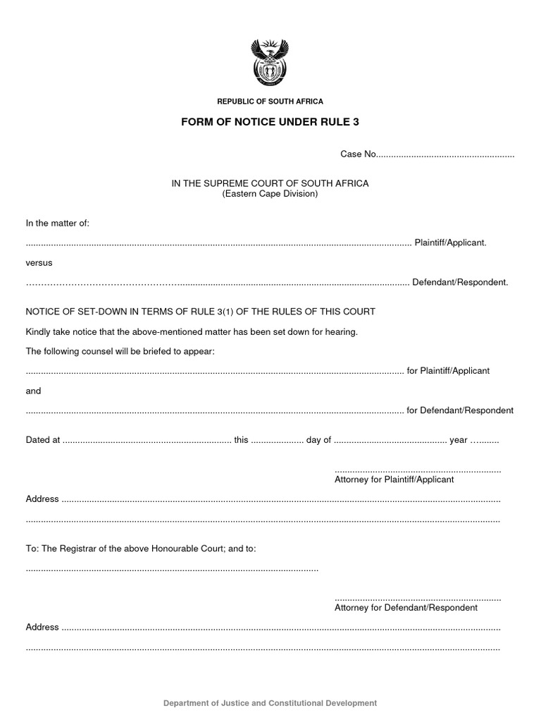HCUR_ECR_Form Rule3 | Download Free PDF | National Supreme Courts ...