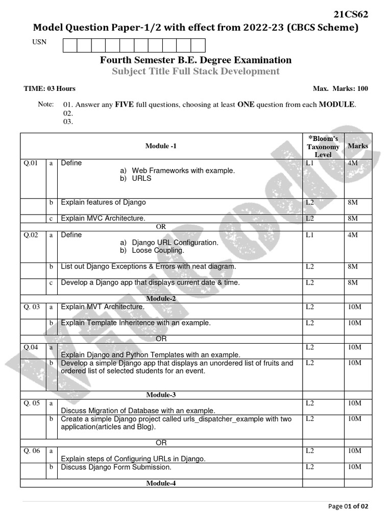 @vtucode - in 21CS62 Model Paper 2022 Scheme | PDF | Internet ... @vtucode - in 21CS62 Model Paper 2022 Scheme | PDF | Internet ...