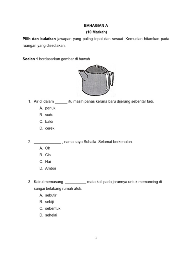 BM T3 Pentaksiran Sumatif 2 | PDF