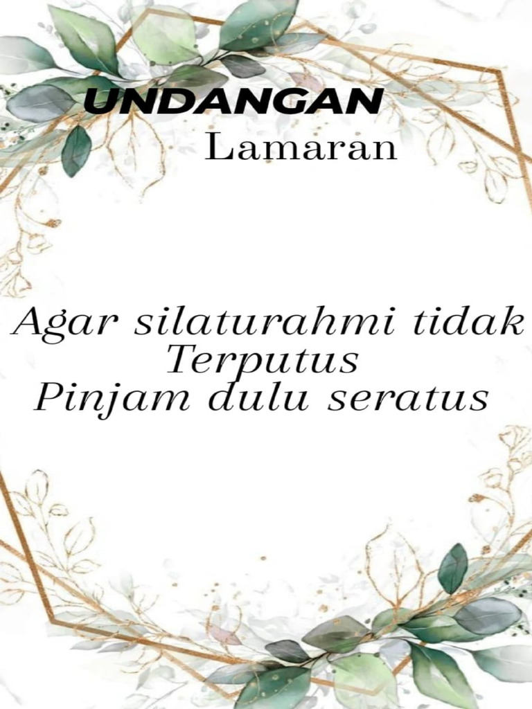 Undangan Lamaran | PDF