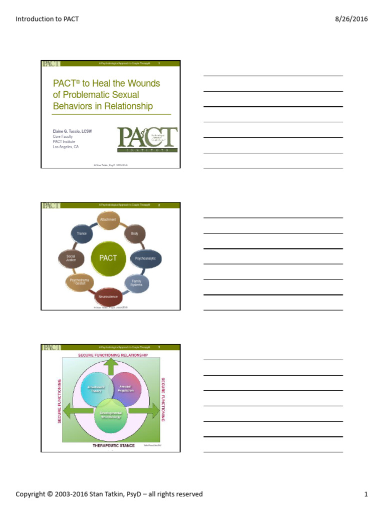 Tuccio PACT | PDF | Attachment Theory | Psychotherapy