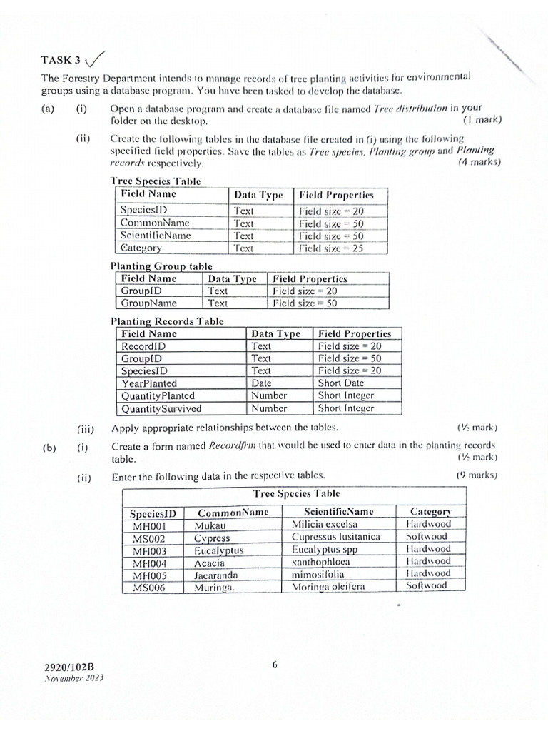 Access Database Exercise | PDF