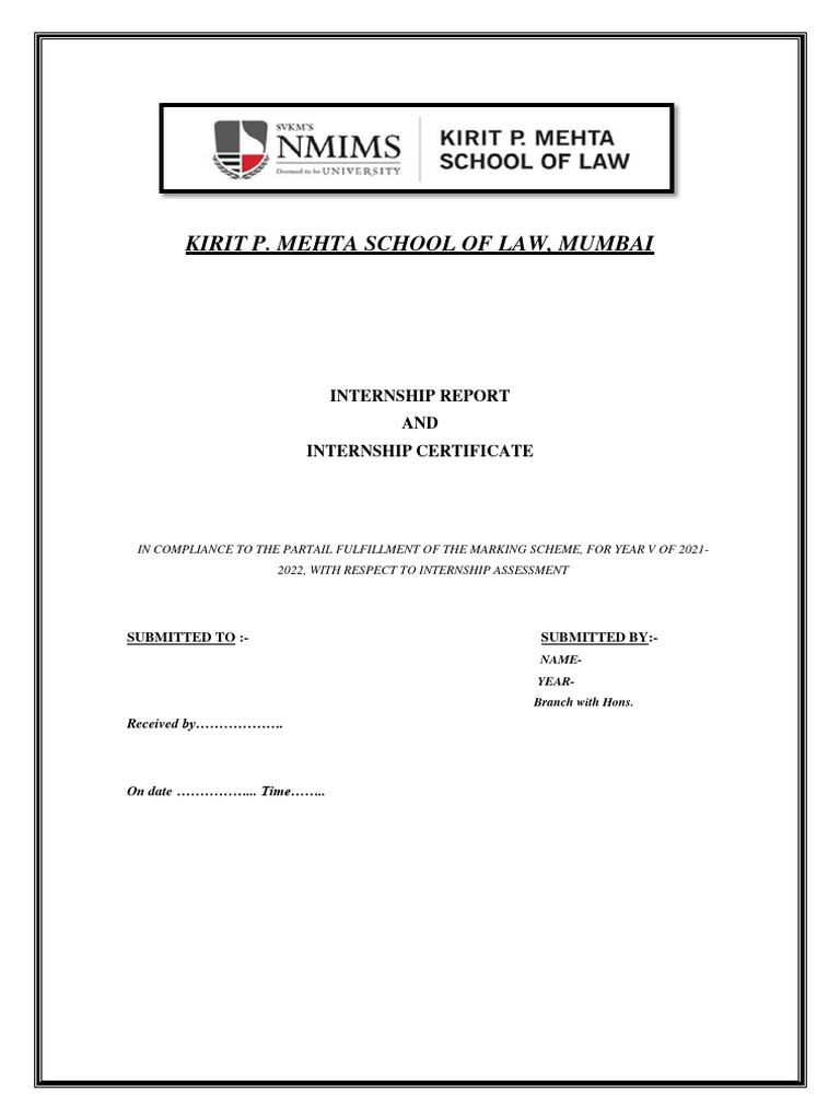 Internship Report Sample | PDF | Liquidation | Arbitration