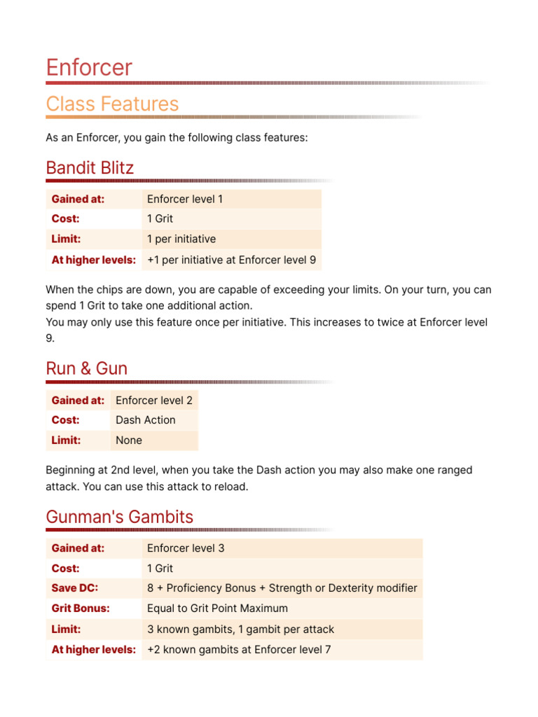 Enforcer Draft | PDF