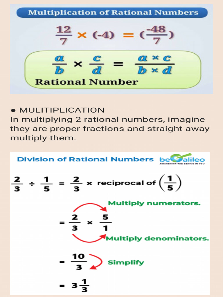 Mdas of Rational Numbers - 240627 - 164646 | PDF