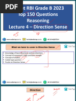 Direction-Based Reasoning Questions | PDF | Teaching Mathematics