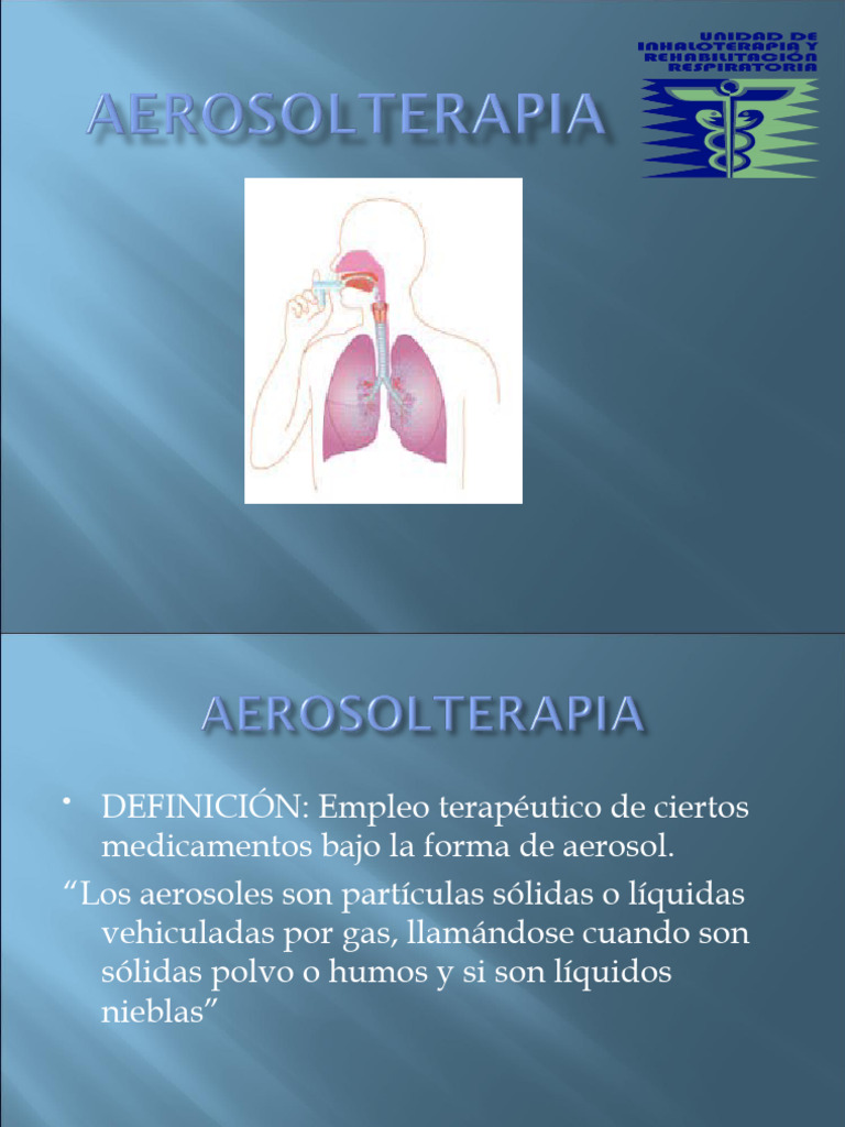 Aerosol Tera Pia | PDF | Especialidades Medicas | Medicina CLINICA