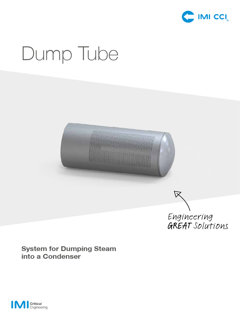 Steam Dump Tube for Condensers | PDF | Energy Technology | Mechanical ...
