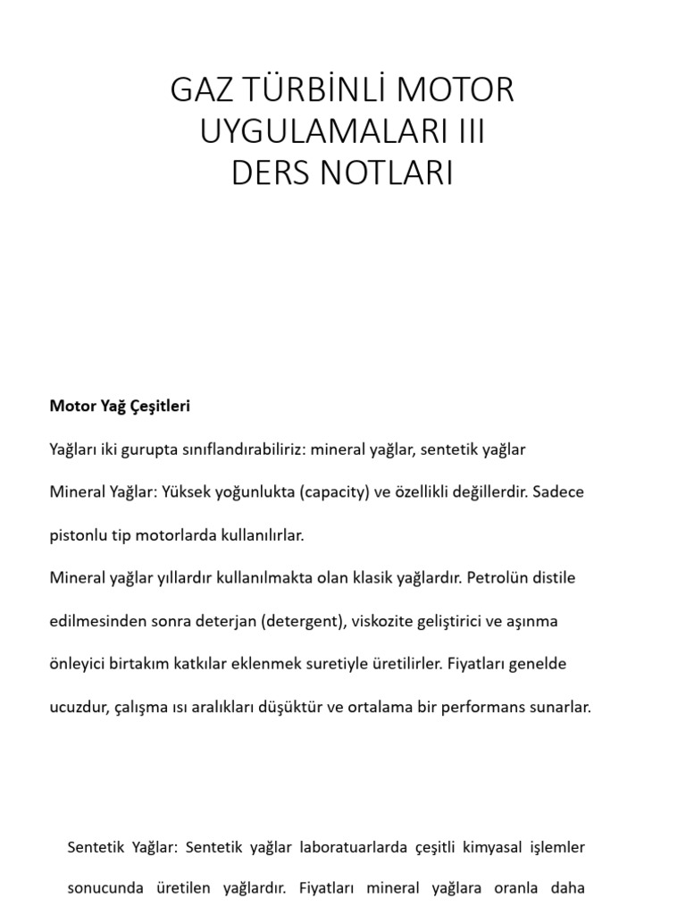 Uçak Motor | PDF