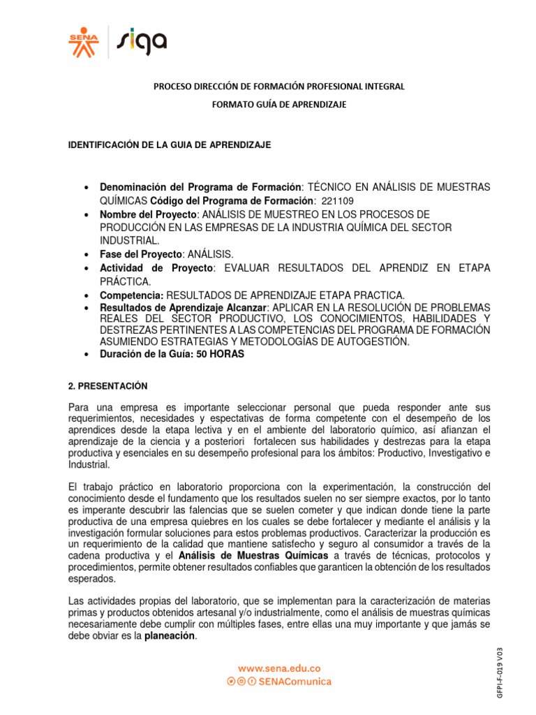 GFPI-F-019 Guia de Aprendizaje - CARACTERIZACIÓN PRODUCTO | PDF | Solubilidad | Hidróxido