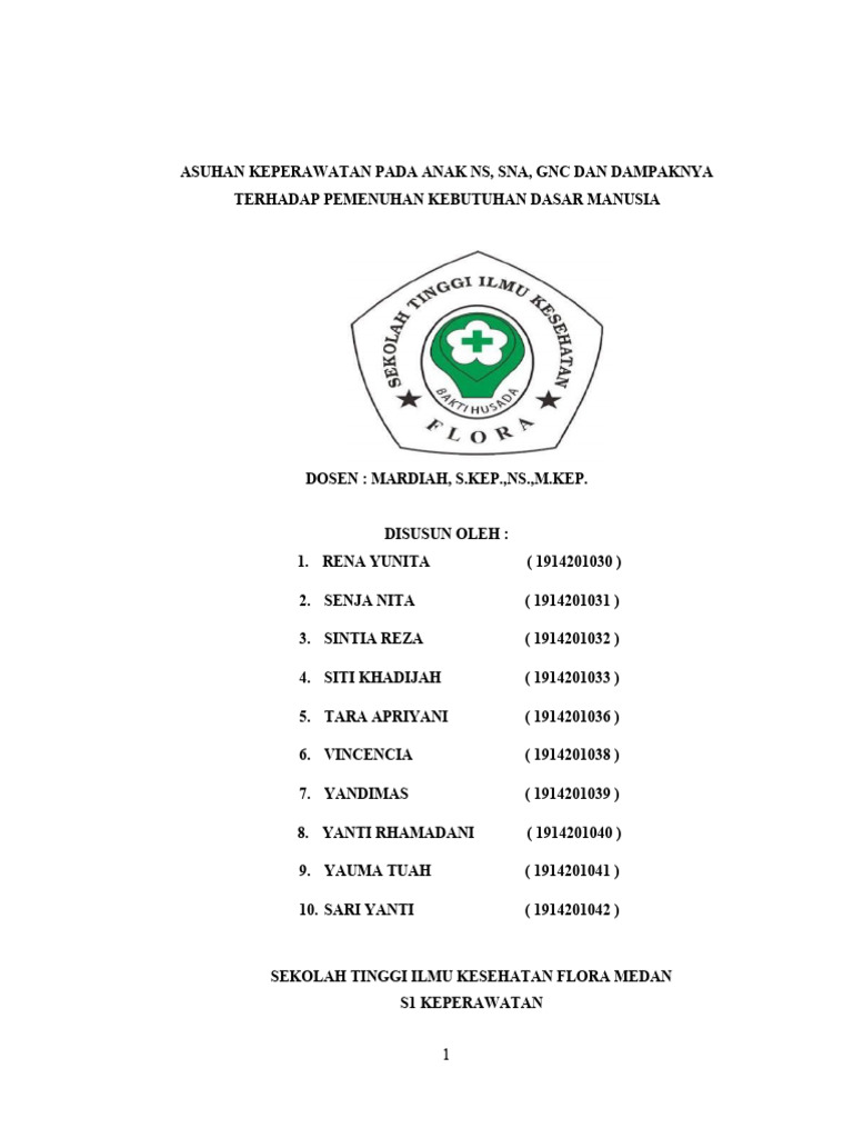 Askep Kep - Anak NS | PDF | Pengembangan Diri | Kesehatan Holistik