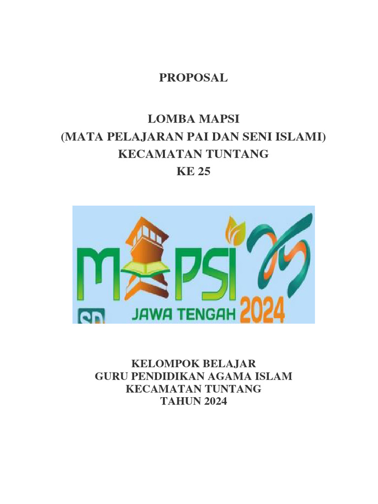 Proposal Mapsi 2024 | PDF