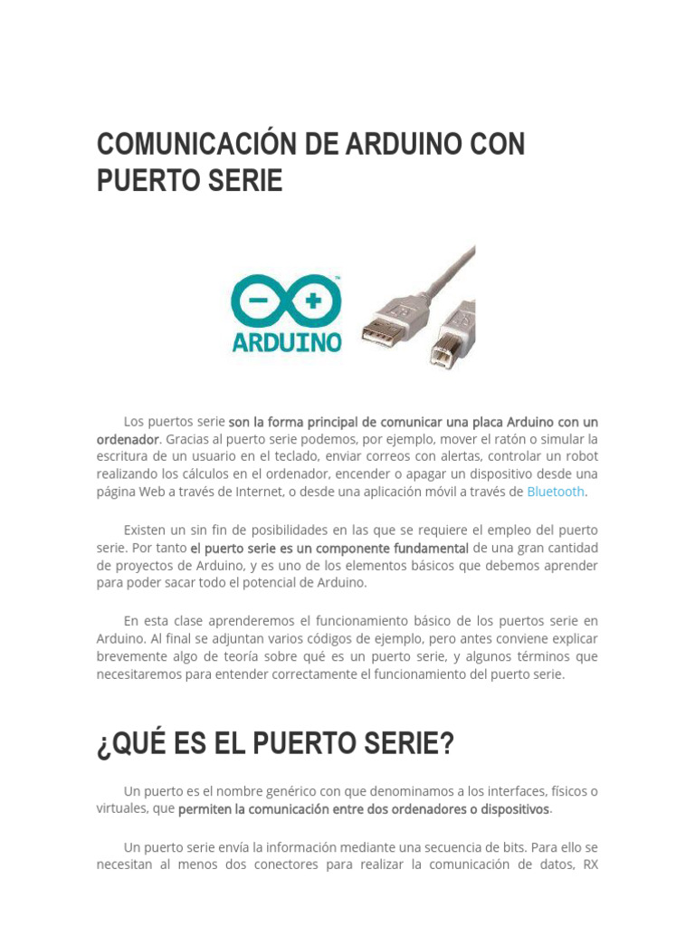 USB Con Arduino | Descargar gratis PDF | Arduino | Ingenieria Eléctrica