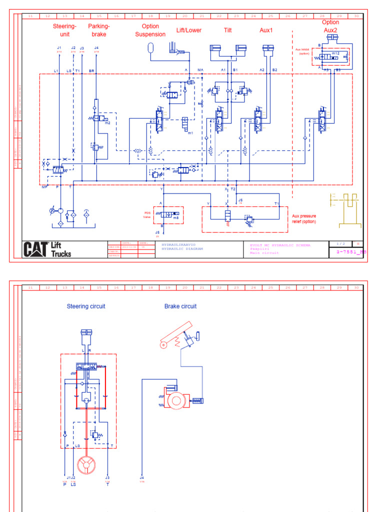 Hydraulic Schematic - Evolt - MC - CAT | PDF | Hydraulics | Mechanical Engineering