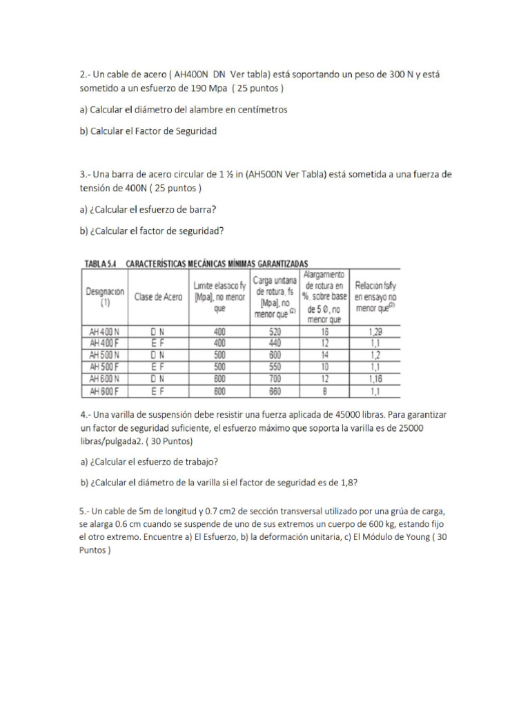 Ev1 Resistencia de Materiales | PDF