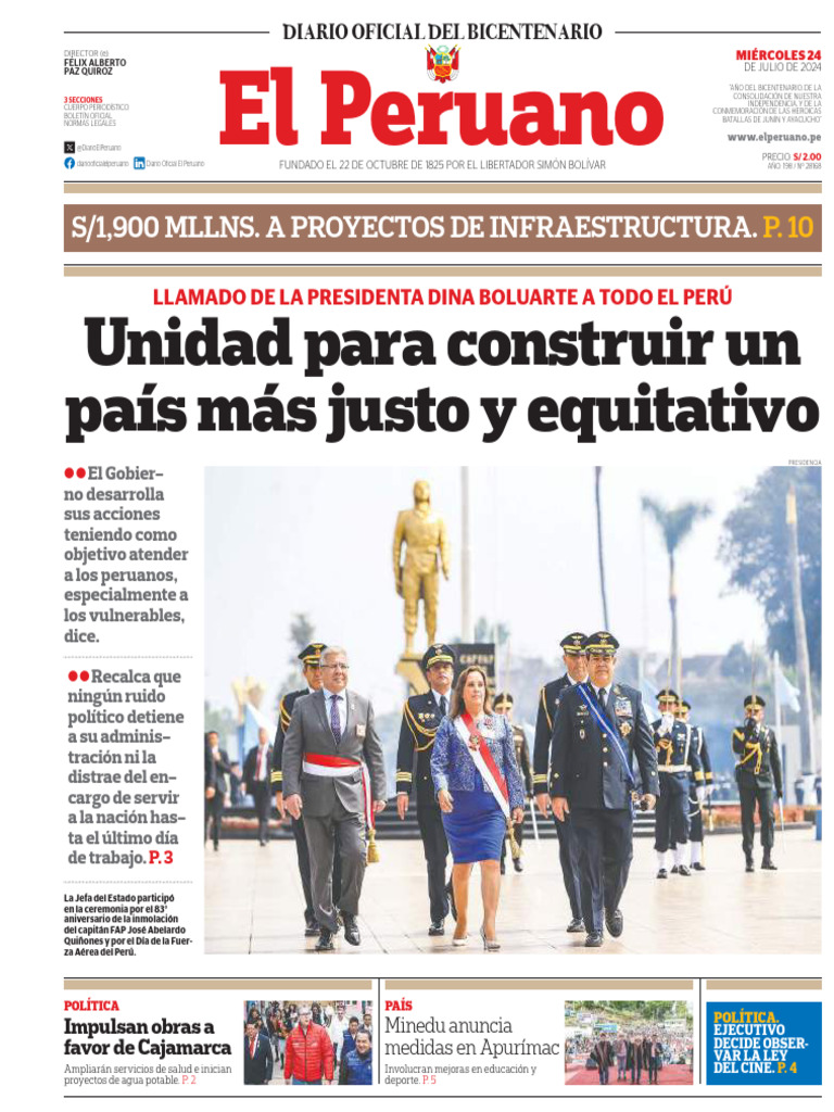 El Peruano 24072024? | PDF | Perú | México