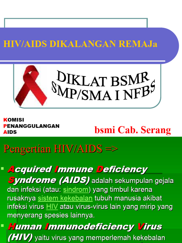 BSMR Materi HIV AIDS | PDF | Pengembangan Diri | Gaya Hidup