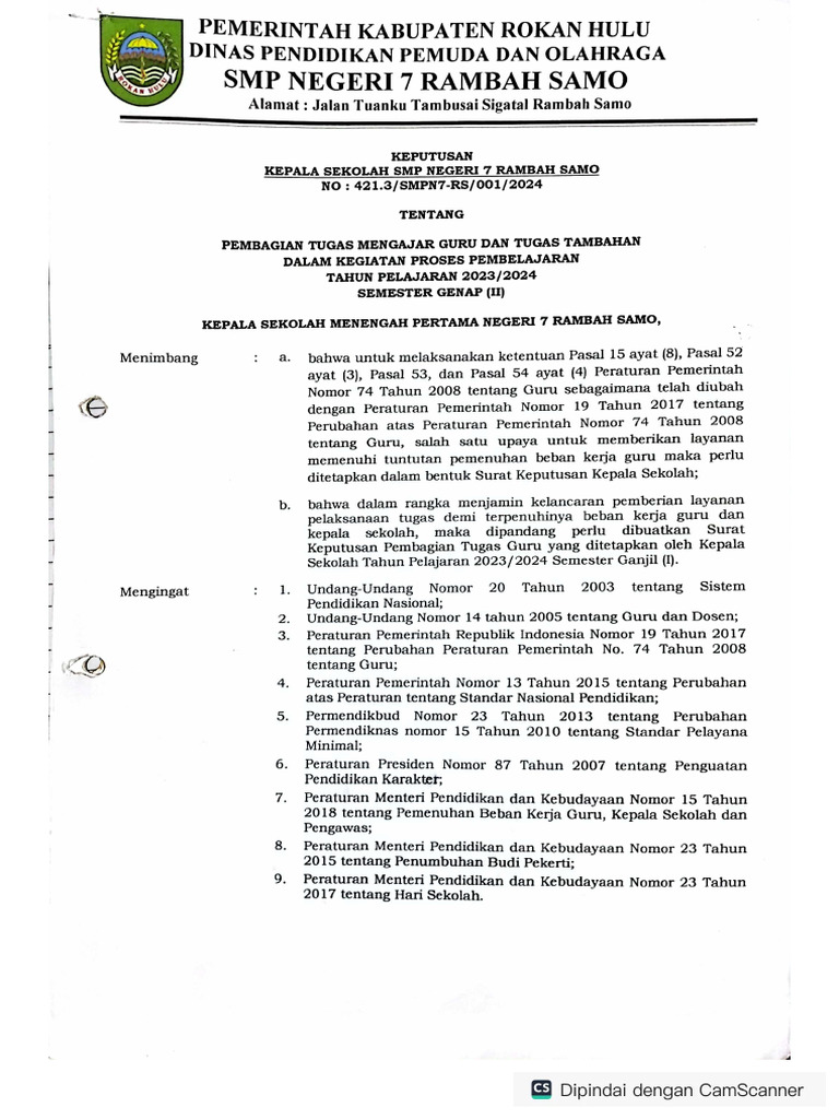 SKPBM 2024 Genap | PDF