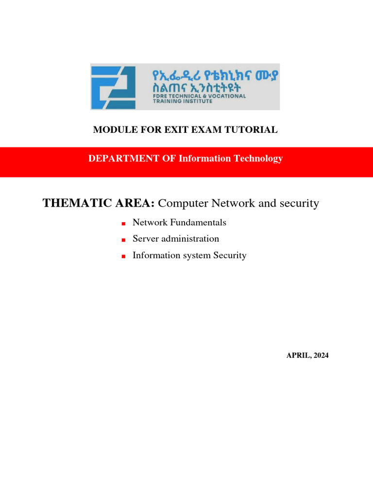 Computer Network and Security Theme Module | PDF | Network Switch | Network Topology