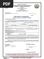 FSED 033 Fire Safety Clearance Installation of Automatic Fire ...