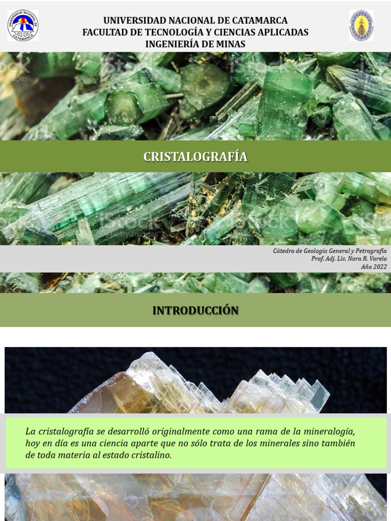 Cristalografía M | PDF | Cristal | Cristalografía