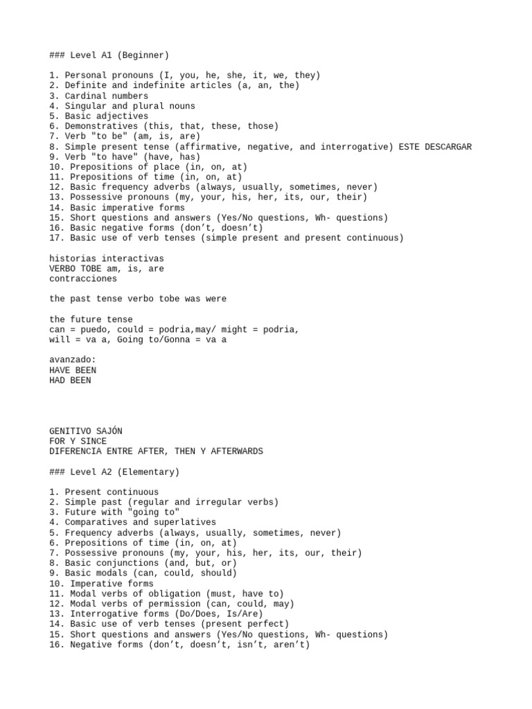 Gramatica Completa Por Niveles | PDF | Verb | Adverb