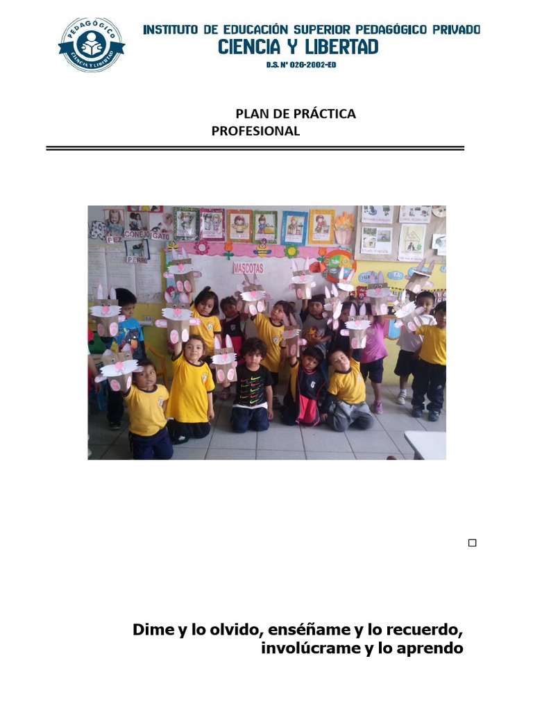 Plan de Practica - 2024-I Imprimir Corregido | PDF | Evaluación | Maestros