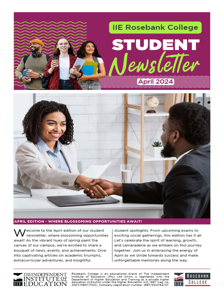 April 2024 Student Newsletter Highlights | PDF | Team Building