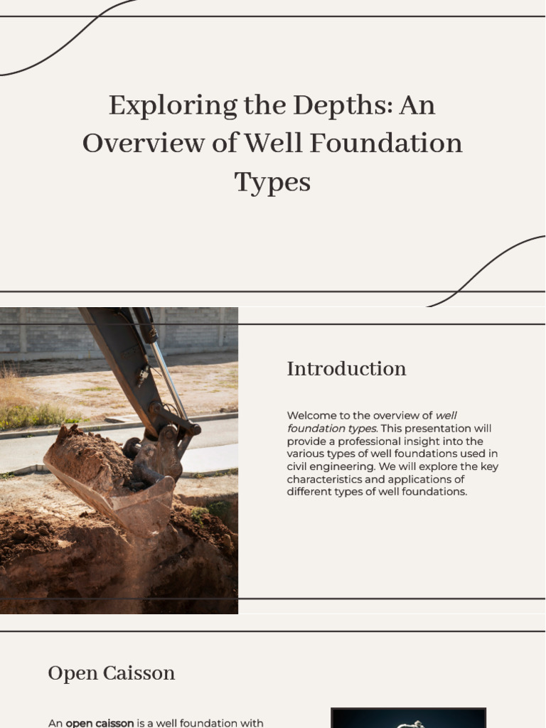 Overview of Well Foundation Types | PDF