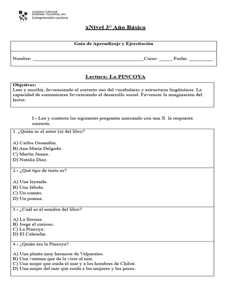 2° GUIA LECT. COMP. | PDF