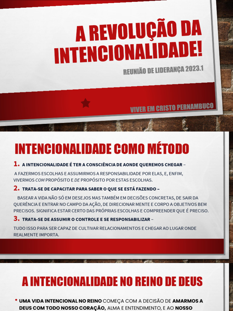 A REVOLUÇÃO DA INTENCIONALIDADE! | PDF | Presente espiritual | Teologia