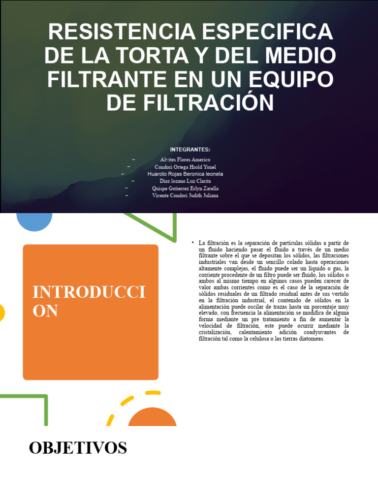 Resistencia Especifica de La Torta y Del Medio-2021 | PDF | Filtración ...