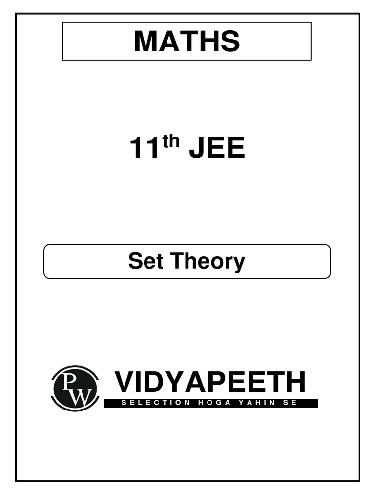 Set Theory: DPPs | PDF | Set (Mathematics) | Mathematics