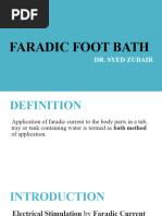 Faradic Foot Bath | PDF | Foot | Musculoskeletal System