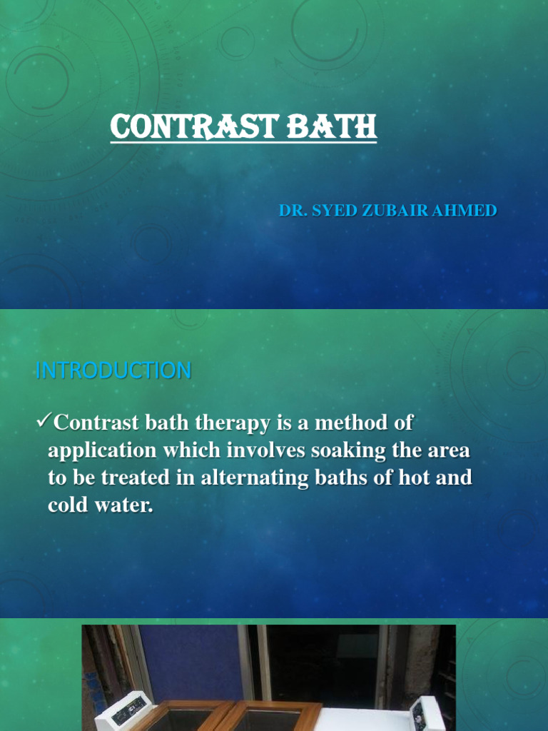 Contrast Bath | PDF | Menstruation | Inflammation