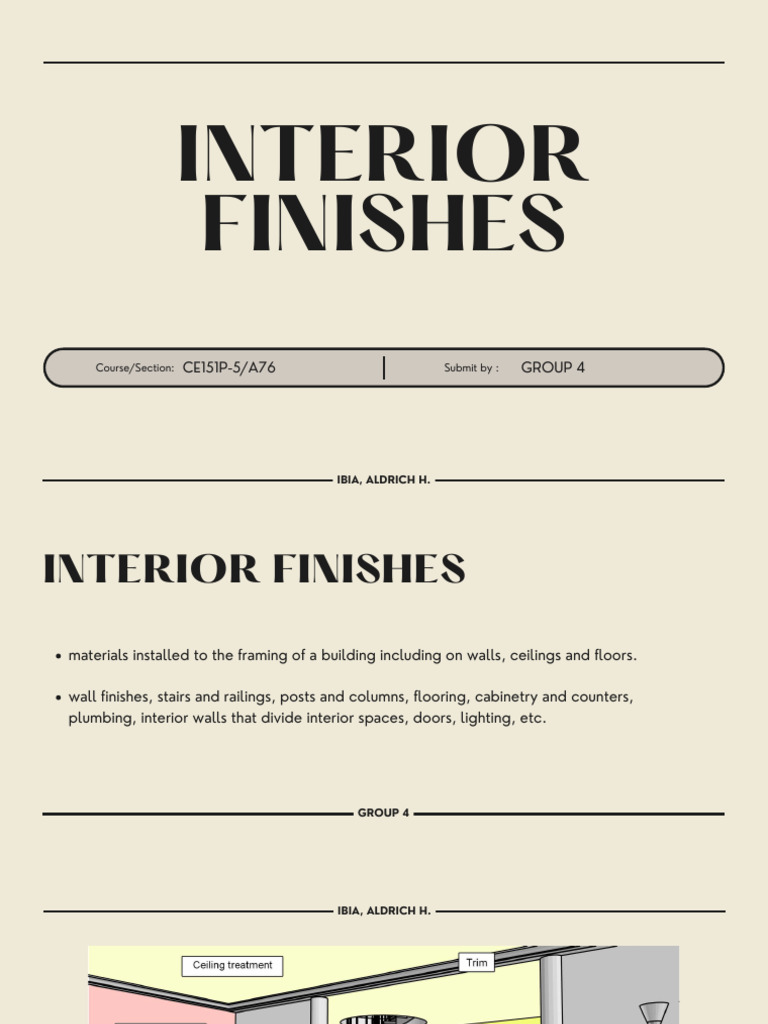 INTERIOR FINISHES IN BUILDING SYSTEM DESIGN - Compressed | PDF | Paint ...