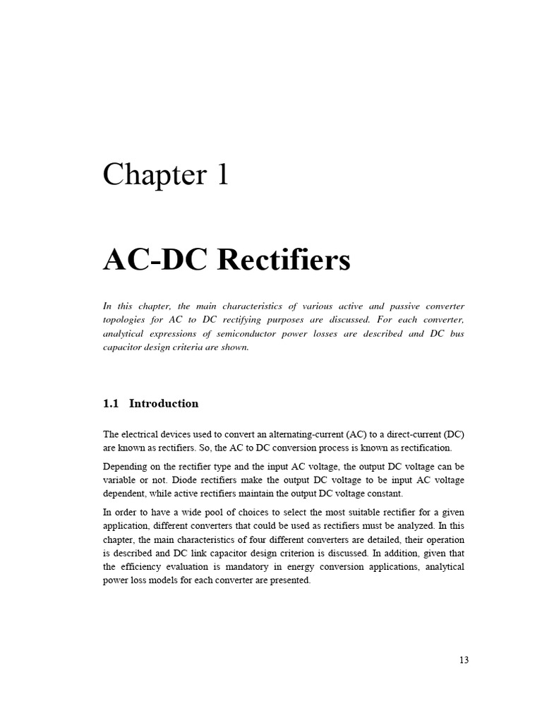 AC-DC Rectifiers | PDF | Rectifier | Capacitor