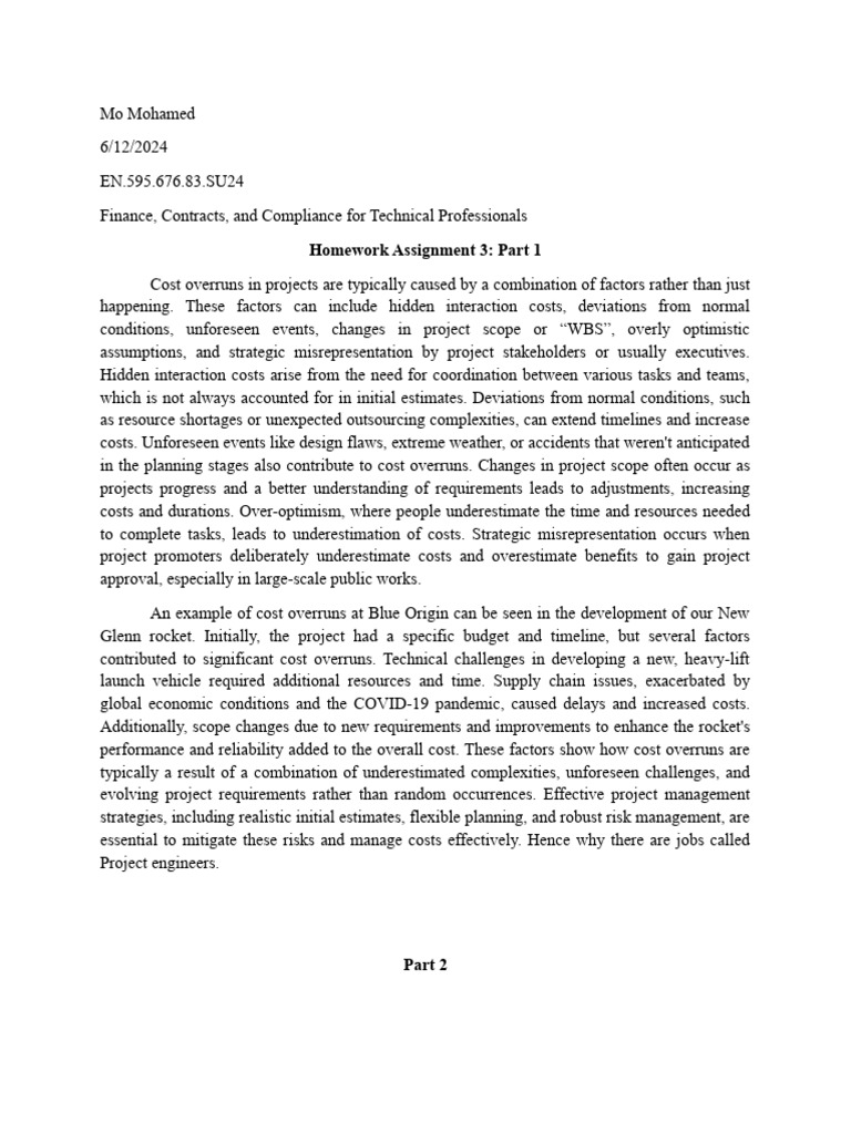 FCC Assignment 3 Homework | PDF | Business