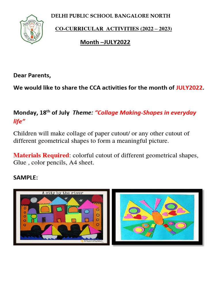 Cca July | PDF | Games & Activities