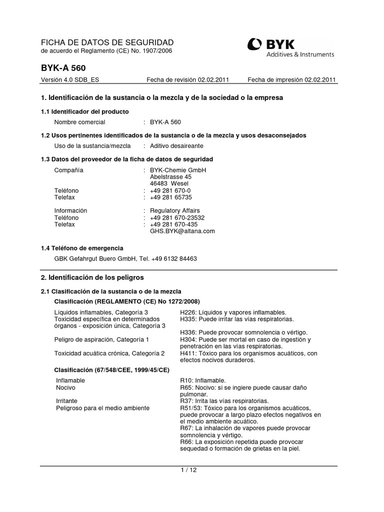 BYK-A 560 Es | PDF